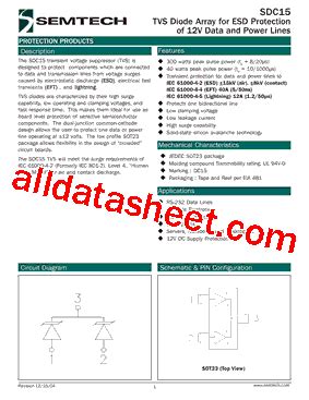SDC15 TCT Datasheet PDF Semtech Corporation