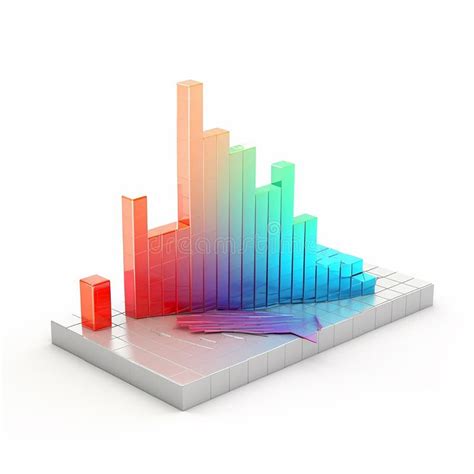 3d Minimal Data Analysis Icon Stock Illustration Illustration Of