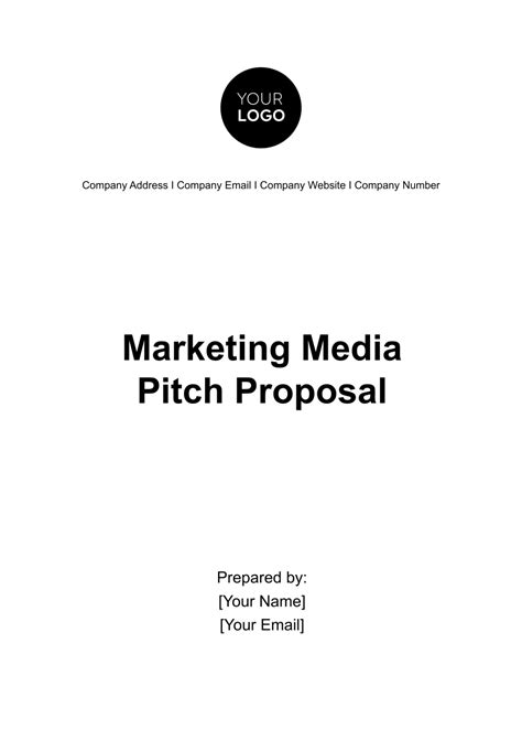 Free Marketing Proposal Templates Editable And Printable
