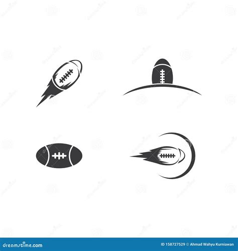 Logotipo Del Juego De Pelotas Rugby Ilustración Del Vector