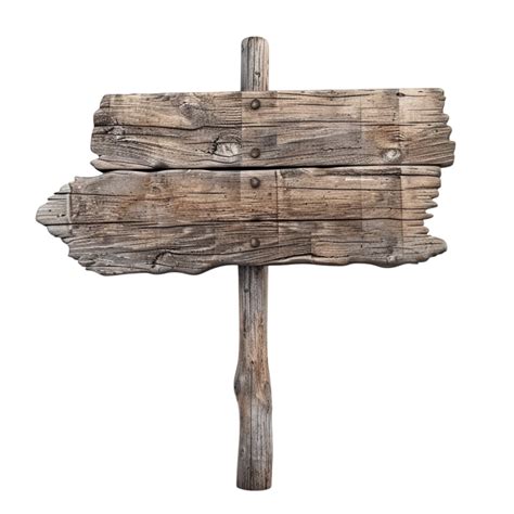 Wooden Signpost Ai Generative 47444297 Png