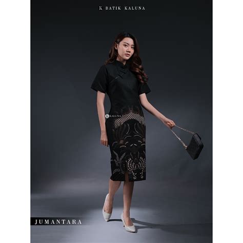 Jual Kaluna Batik Motif Jumantara Dress Batik Wanita Premium Dress
