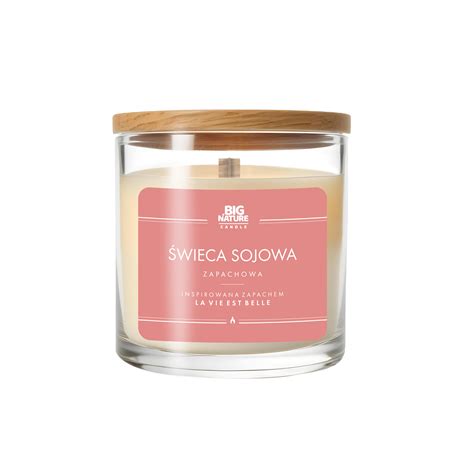 Big Nature Świeca Sojowa O Zapachu La Vie Est Belle 225 G Friscopl