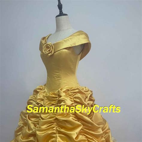 Yellow Princess Costume Adult Etsy