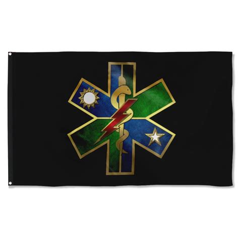 Cayyon Ranger Regiment Medical Black Flag 3x5feet Military Banner With
