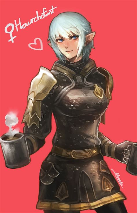 Rule 63 Haurchefant [art By Moogie Shinjyu] R Ffxiv