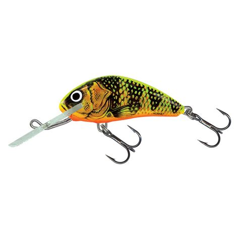 Salmo Hornet Floating 5 CM - Gold Fluo Perch - Zunnebeld