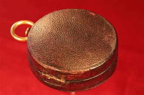 Victorian Lacquered Brass Pocket Compass C1890 Sold Vavasseur Antiques