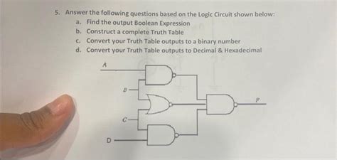 Solved Answer The Following Questions Based On The Logic Chegg