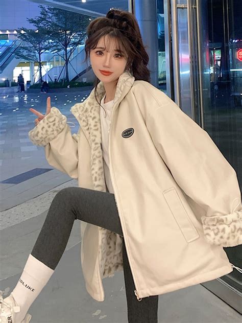 에이퍼플 💖얼리버드 특가💖 신상 양면 호피 기모 스웨이드 래더 가죽 점퍼 자켓 루즈핏 봄 가을 겨울 유니크 놈코어 촬영룩 데일리룩 여행룩 캠핑룩