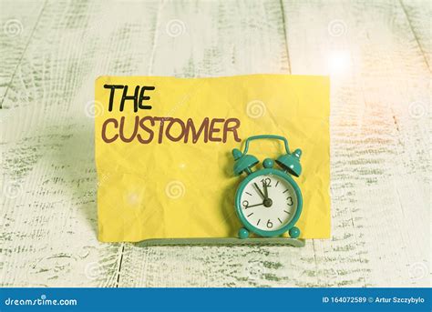 Word Writing Text The Customer Business Concept For Demonstrating Or