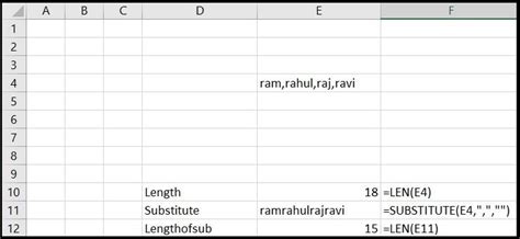 Count The Number Of Words Separated By Comma In Excel Analytics Tuts