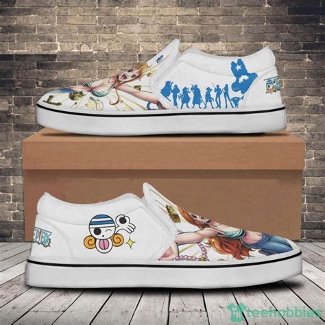 One Piece Nami White Slip On Shoes