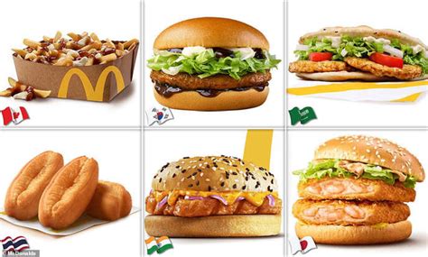 The Different Mcdonalds Menus Around The World