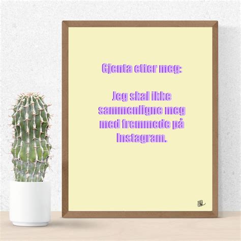 Instagram Poster Print Selv Nathaliefli