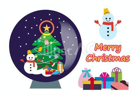 クリスマスのイラストセットイラスト No 25896526｜無料イラスト・フリー素材なら「イラストac」