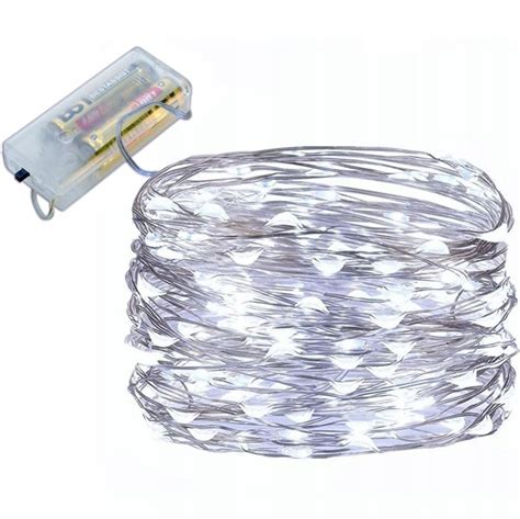 MIKRO LED DRUCIK LAMPKI NA BATERIE BIAŁE ZIMNE decortrend Sklep EMPIK