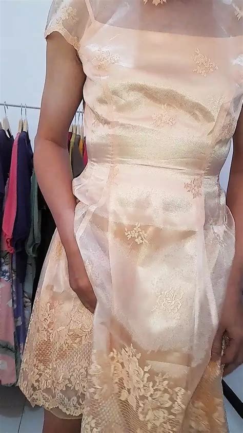 Cute Crossdresser Masturbating And Cum Wearing Party Dress Indonesian