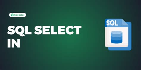 SQL SELECT IN Geekster Article