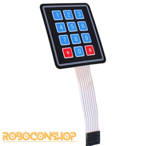 Jual 4x3 Matrix Array 12 Key Membrane Switch Keypad Keyboard For