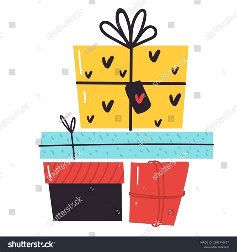 만화 선물 상자 선물 상자를 엽니다 스톡 벡터로열티 프리 2195709857 Shutterstock