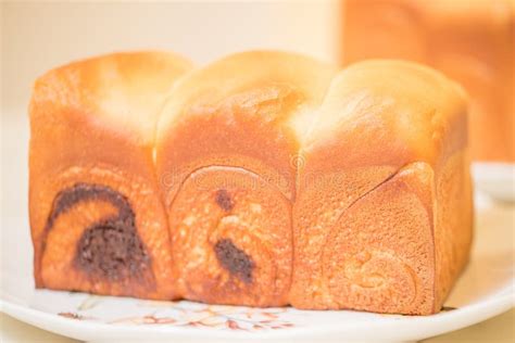 Homemade Soft Fluffy Chocolate Bread Loaf Japanese Milk Bread Image