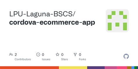 GitHub LPU Laguna BSCS Cordova Ecommerce App