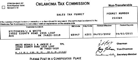 Tax Permit