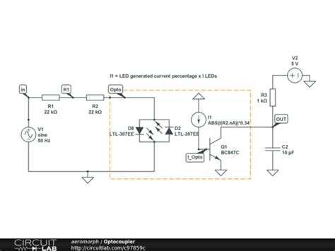 Optocoupler Circuitlab