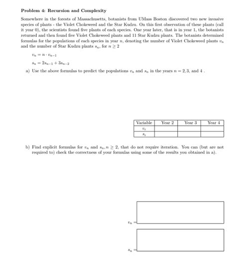 Solved Problem 4 Recursion And Complexity Somewhere In The