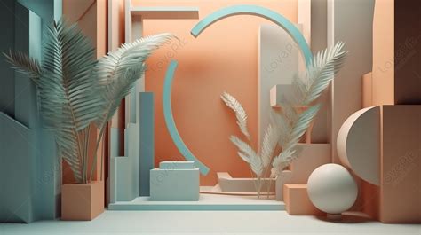 생생한 기하학적 배경 대담한 톤 컨셉 배경으로 추상 3d 장면 선보이기 지휘대 배경 기하학 배경 보이 배경 이미지 Hd 지휘대 기하학 보이 배경 사진 무료