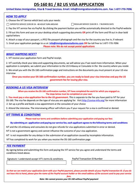 Ds 160 Visa Form Pdf Fill Out And Sign Online Dochub