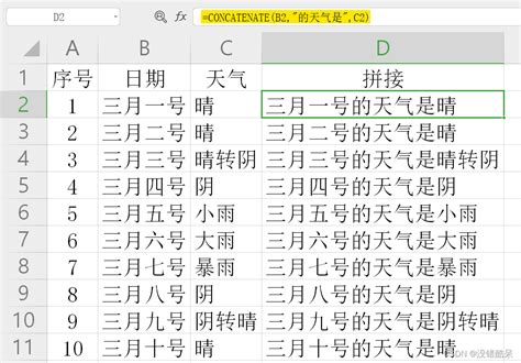 excel中拼接文本字符串 concatenate函数 拼接函数 csdn博客