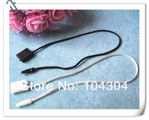 8 1000pcs White Color Black Color Hang Tag Nylon String Snap Lock Pin