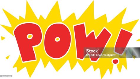 만화 낙서 단어 Pow 기이함에 대한 스톡 벡터 아트 및 기타 이미지 기이함 기포 낙서 드로잉 Istock
