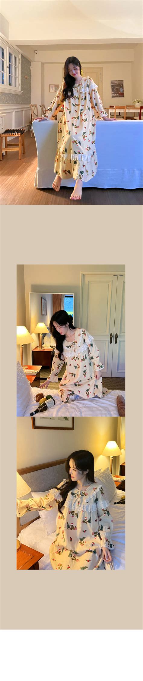 크라시앙 메리메리성탄절 파자마 커플 홈파티 잠옷 세트 홈웨어