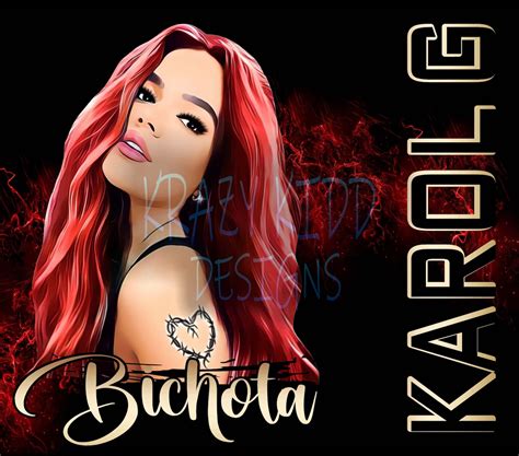 Karol G Bichota Tumbler Wrap PNG Sublimación Vaso de 20 oz Etsy México