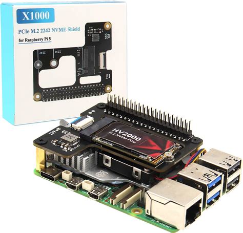 Geekworm X1000 M 2 Key M NVMe SSD Pip PCIe Peripheral Board For