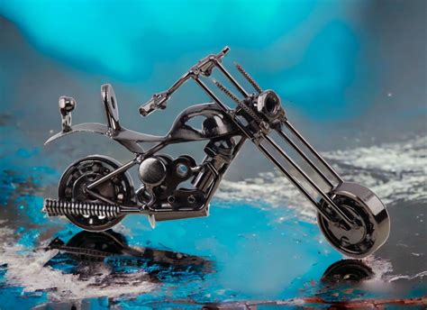 Vintage Nostalgic Metal Motorcycle Model Decorative T Motorcycle