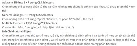 Css Selectors Là Gì Và Cách Dùng Css Seletors