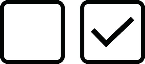 Checkbox Icon Set With Blank Check And Uncheck Icons 68532355