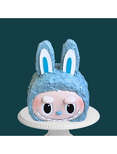 Blue Labubu Cake Custom Character Cakes In Singapore