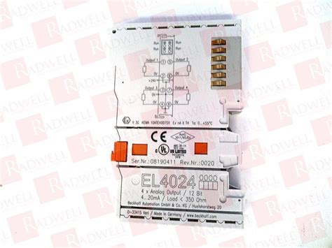 El4024 Plc Programming Terminal By Beckhoff