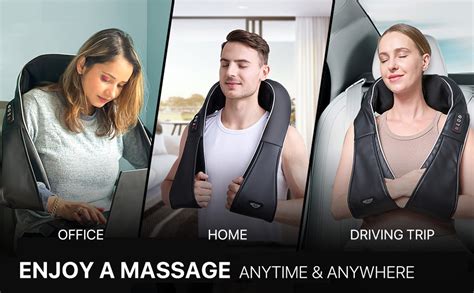 Alljoy Shiatsu Back And Neck Massager With Heat Electric Deep Tissue