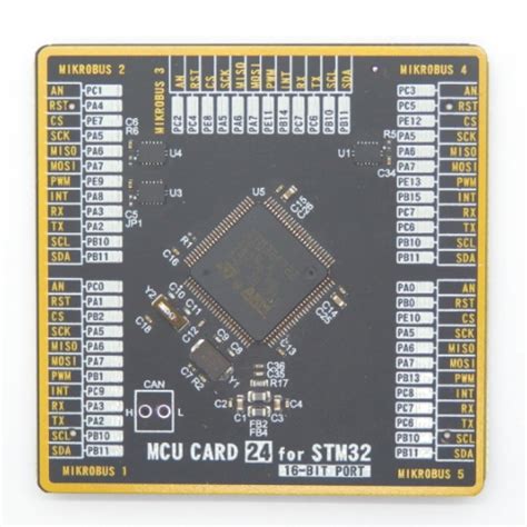 Mikroelectronika Mcu Card 24 For Stm32 32 Bit Mcu Add On Board Mikroe Primelec