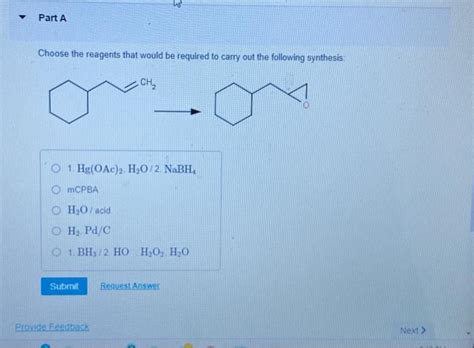 Solved Choose The Reagents That Would Be Required To Carry Chegg