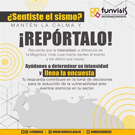 Funvisis On Twitter Sentiste El Sismo Conoces A Alguien Que Lo