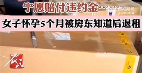 广东一女子怀孕5个月被房东要求退租，房东称“借死不借生”，女当事人：赔了1个月违约金，说什么都不肯租了腾讯新闻