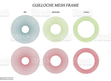 졸업장 또는 인증서를 위한 Guilloche 벡터 요소입니다 벡터 그림입니다 길로쉐에 대한 스톡 벡터 아트 및 기타 이미지