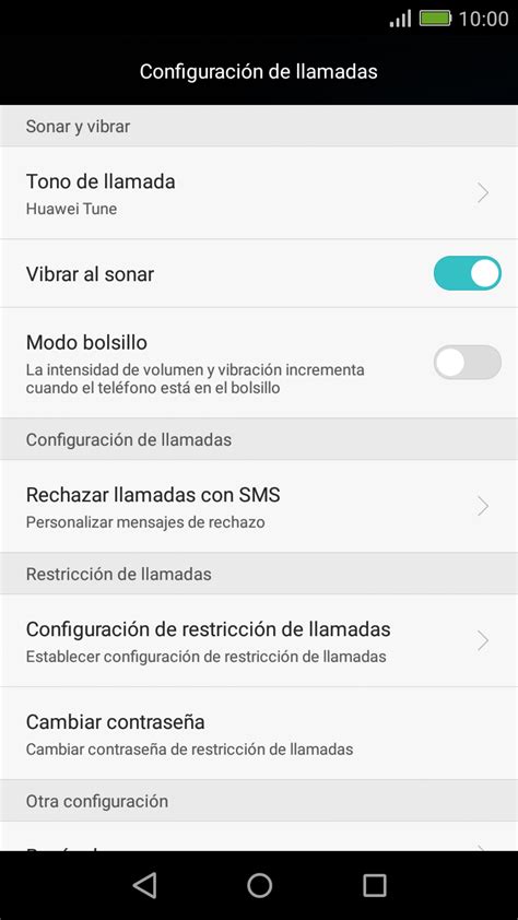 Cómo quitar la restricción de llamadas entrantes en un Huawei Haras